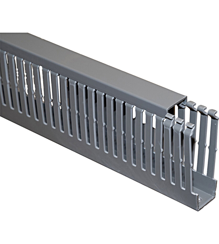 05183 Grey Panel Trunking 80H x 25mm Wide – GK Controls